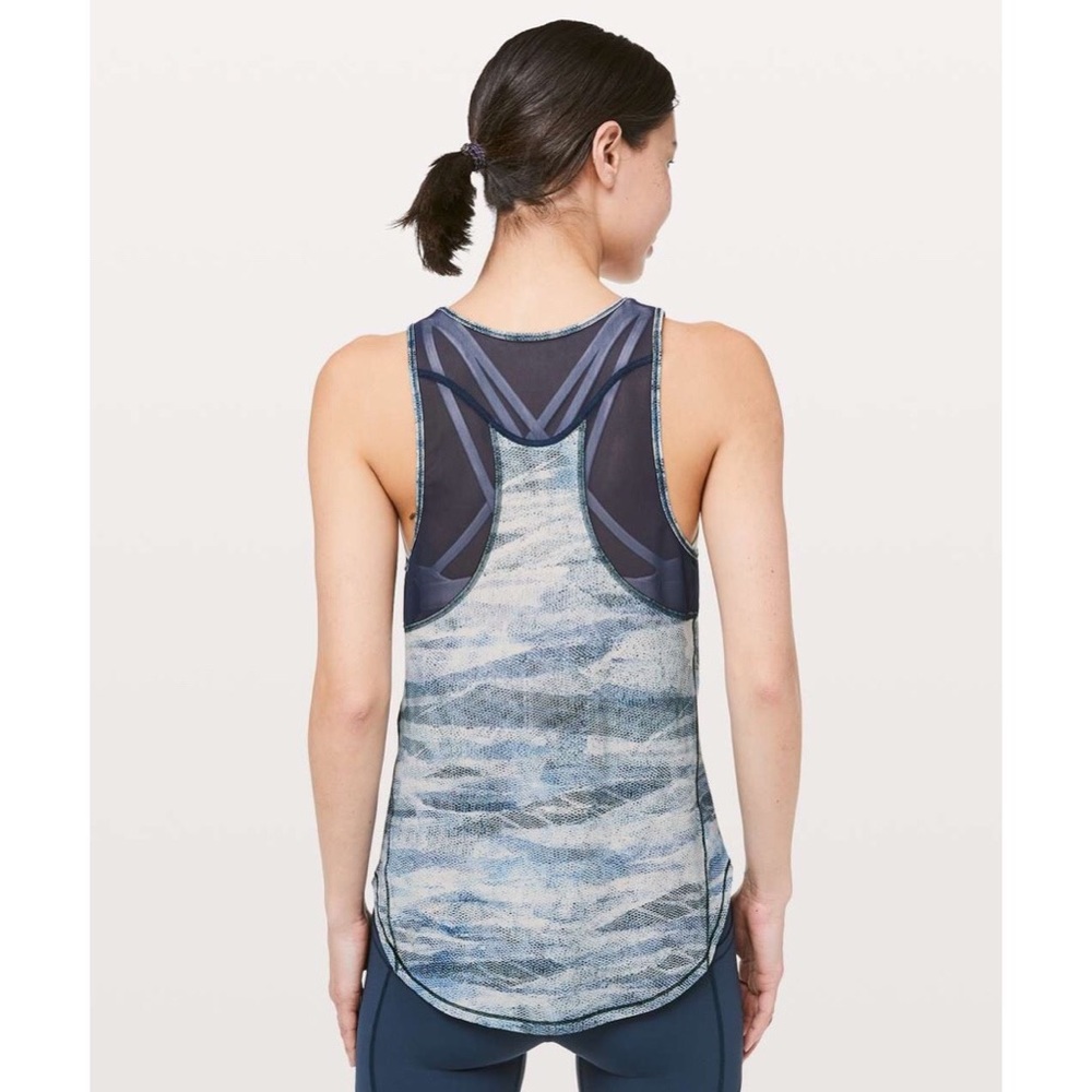 Lululemon Blue Sculpt Tank - Gem